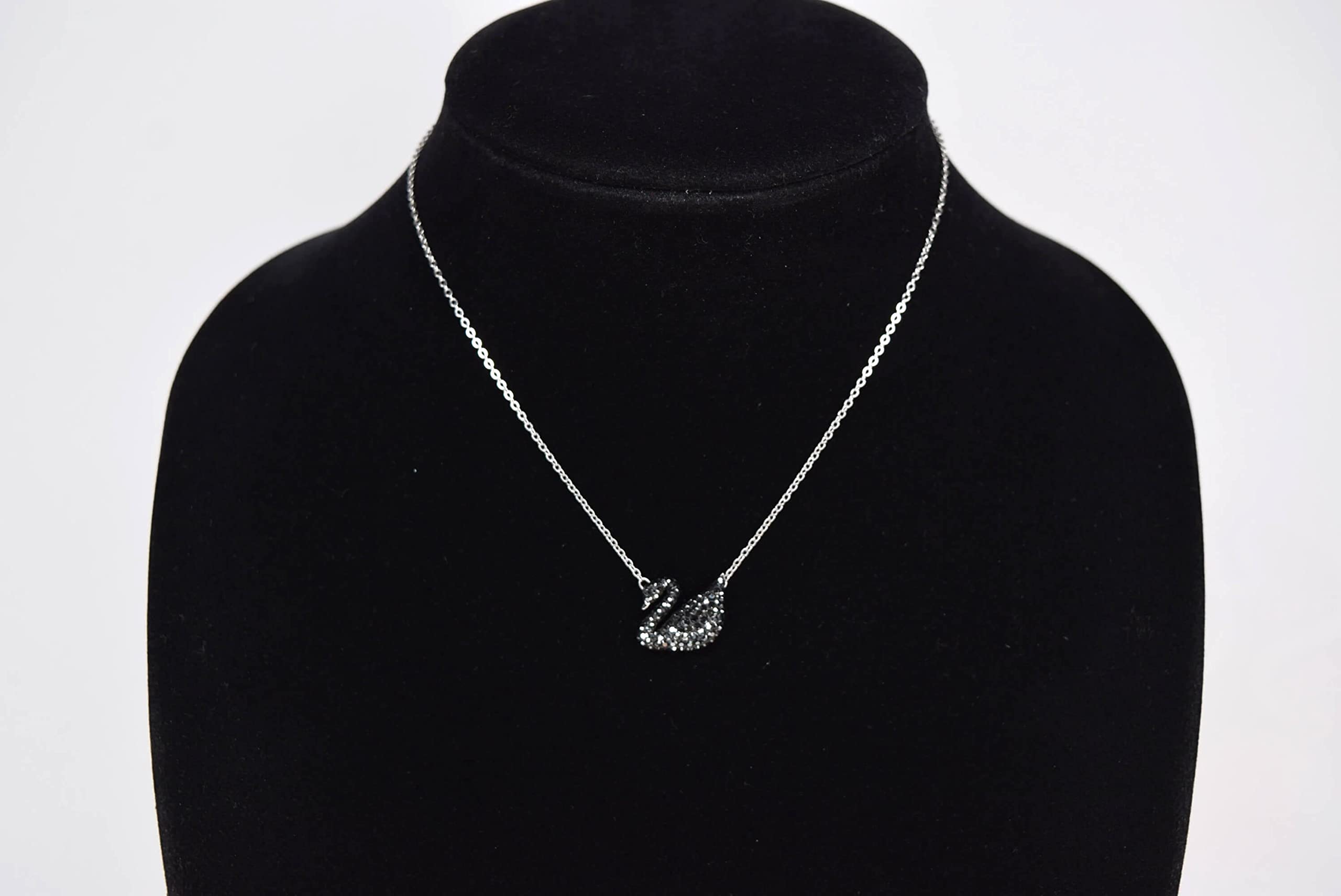 SWAROVSKI Iconic Swan Pendant Necklace Black/Teal One Size