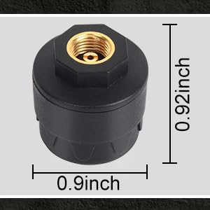 Taimster TPMS for RV/Buses/Caravan/Motorhome/Trailer/Travel/Trucks, Wireless Solar Tire Pressure Monitoring System with DIY Easy Installation Cap Sensors Pressure Range 0~188 PSI (0~13 BAR)10 sensors