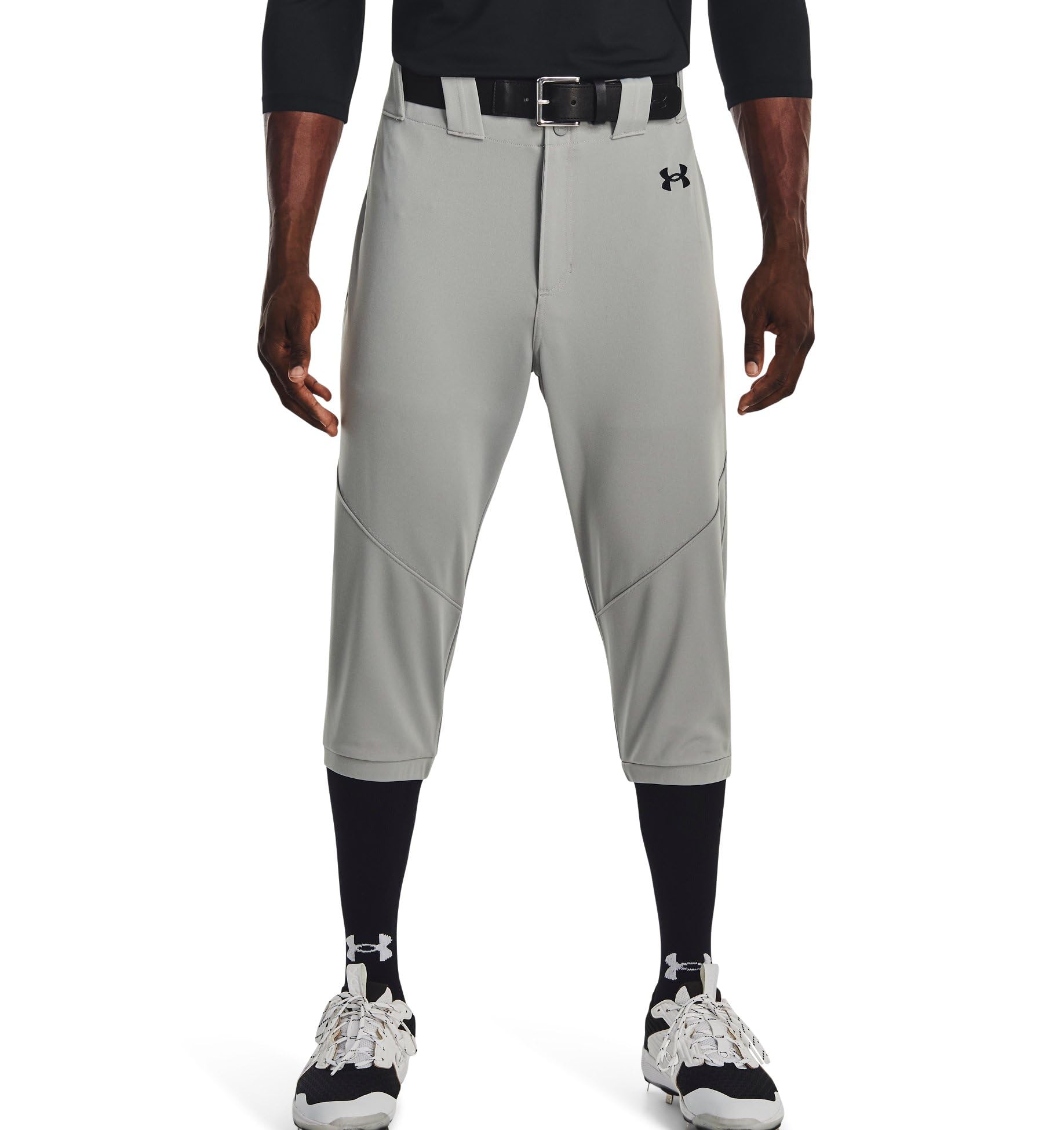 Under Armour Men's Utility Baseball Knicker 22, (075) Baseball Gray / / Black, Small