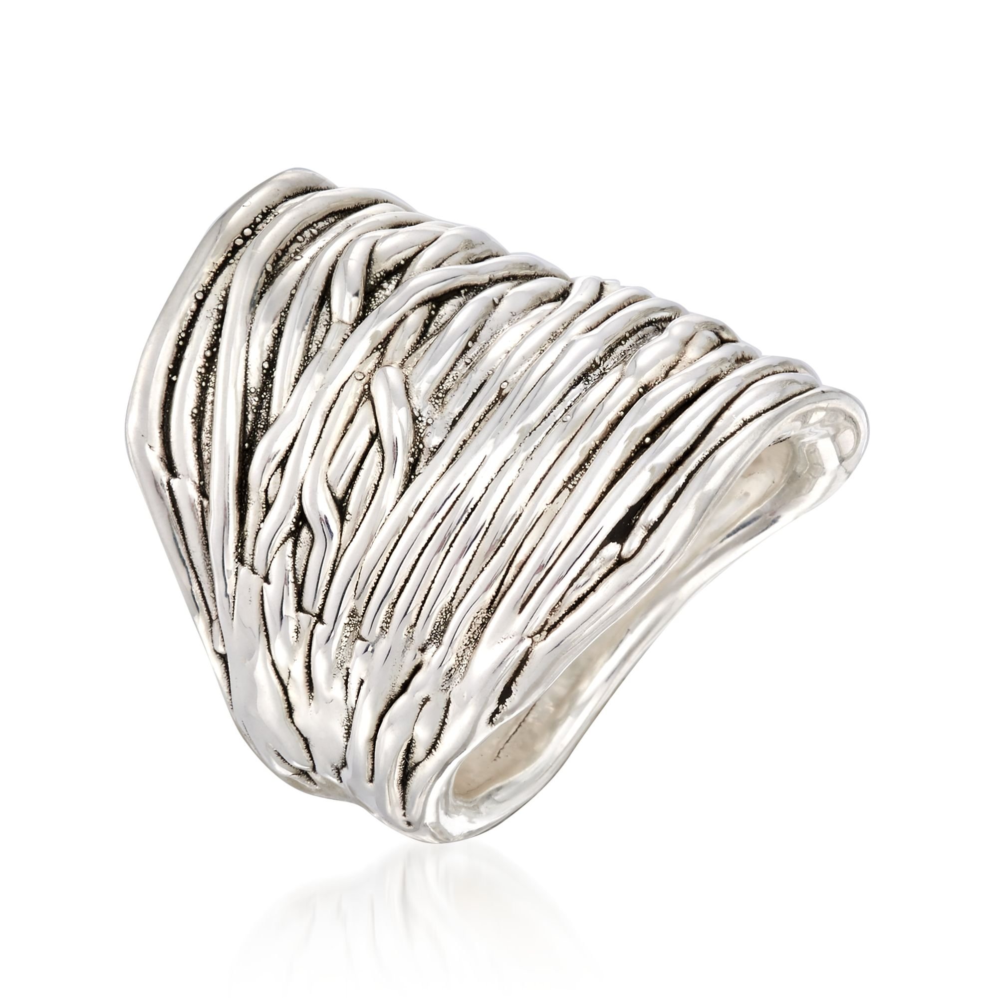Ross-Simons Sterling Silver Multi-Row Wrap Ring. Size 9