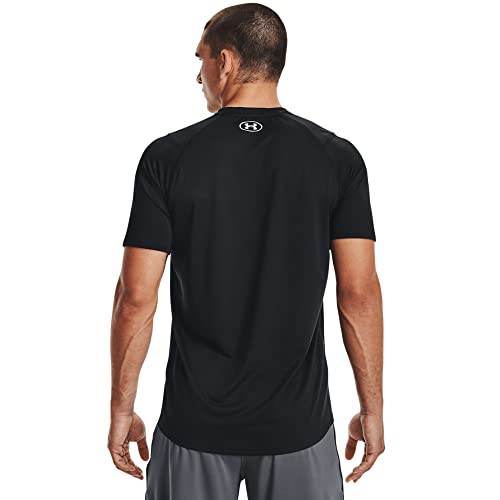 Under Armour Men's Raid 2.0 Short Sleeve T-Shirt, Black (001)/White, Medium