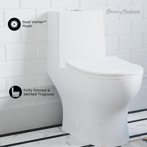 Swiss Madison SM-1T112 Ivy One Piece Toilet Dual Flush