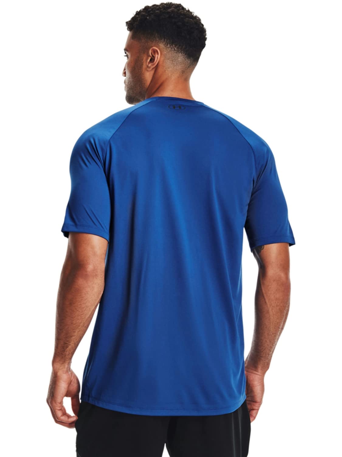 Under Armour Men's Tech 2.0 Lockertag Short Sleeve T-Shirt, Tech Blue (432)/Black, Large