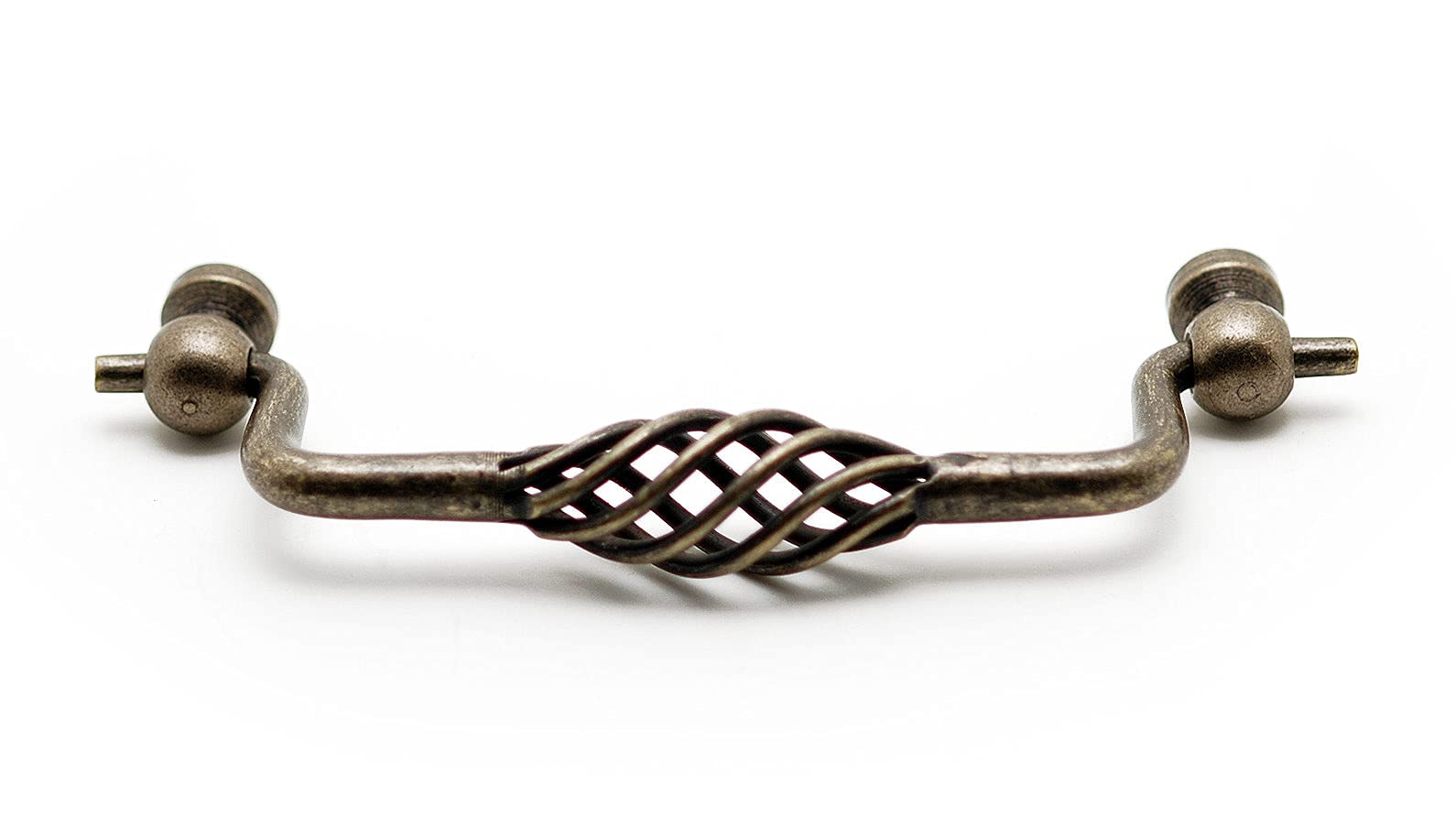 Richelieu Hardware - BP104128AE - Traditional Metal Pull - 1049 - 5 1/32 in (128 mm) - Antique English Finish