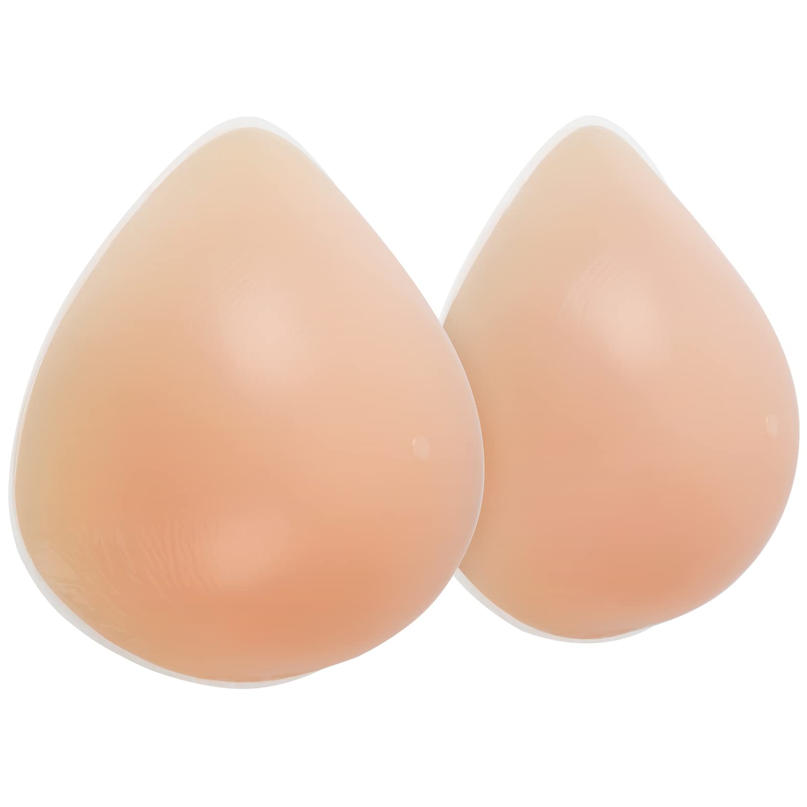 Vollence One Pair A+ Cup Triangle Silicone Breast Forms Mastectomy Prosthesis Bra Enhancer Inserts Concave Bra Pads