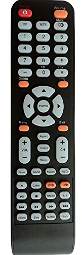 Smartby Remote Control Compatible with Sceptre X32 TV/DVD Combo E165BDHD E195BDSHD E243BDFHD E325BDHD E325BDHDW E325BVHD E325BDHDW8VN01 E325WDM