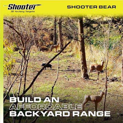 Shooter 3D Archery Bear Target, Black, One Size