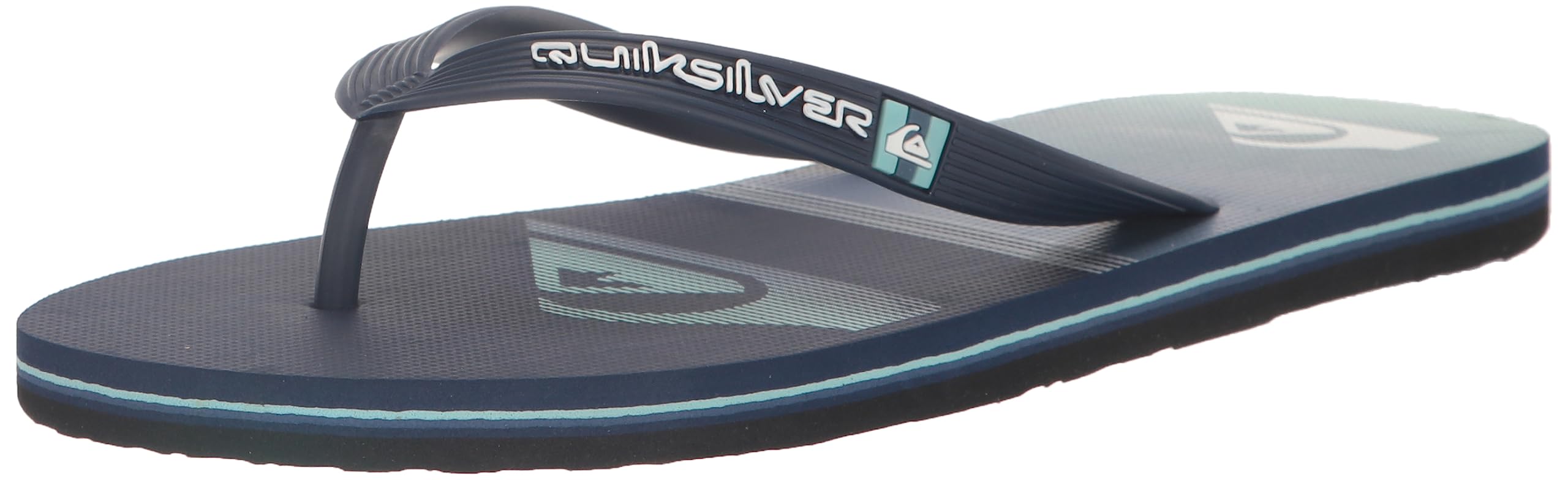 Quiksilver Men's Molokai Art Flip Flop Sandal, Blue/Blue/Green 233, 11