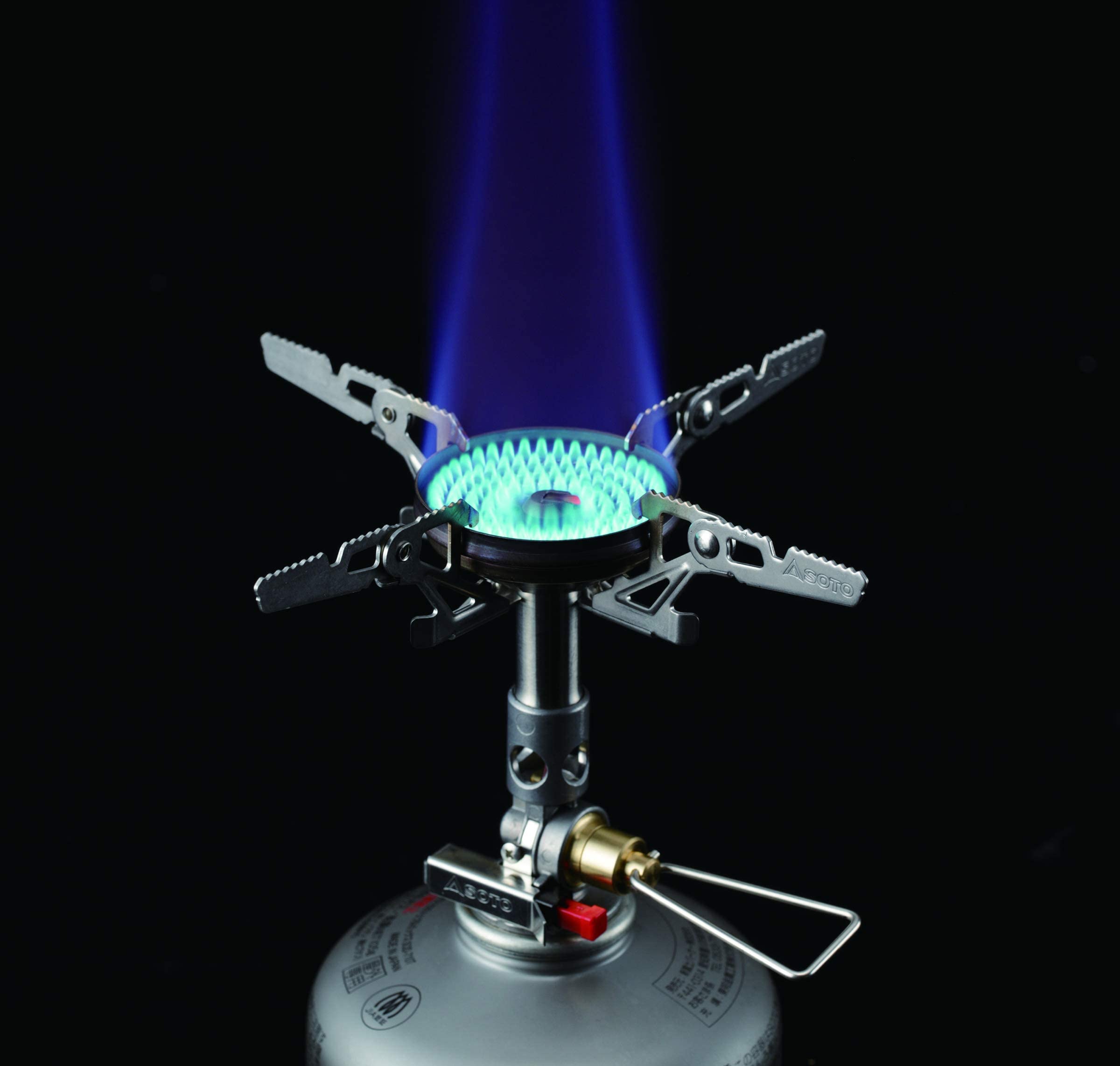 SOTO Windmaster Stove with 4Flex - Canister Stove for Windy Weather - Durable with Windscreen and Micro Regulator Valve System - Canister not Included