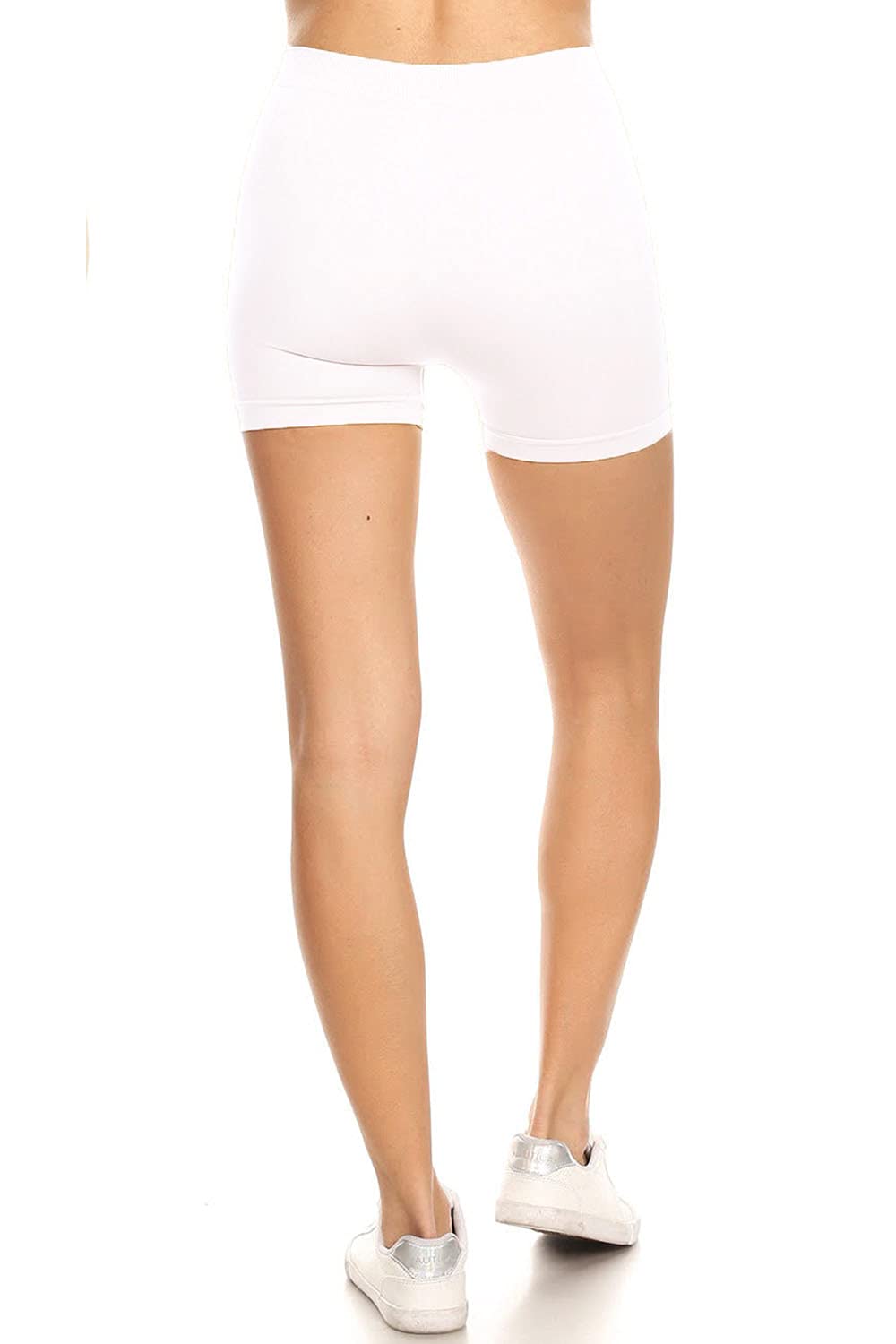 Urban Look Womens Comfortable Seamless Slip Boyshorts for Under Dress… (One Size, White)