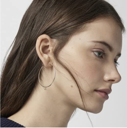 TOUS Sterling Silver Hoop Earrings for Women with Bear Motif, Size 4 cm. TOUS Bear Collection