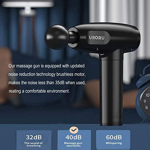 URORU Massage Gun Deep Tissue Massager Back Massager for Athletes Portable Body Muscle Massager Professional Lightweight andheld Deep Tissue Massager Black