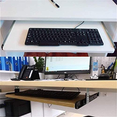 Sliding Under Table Desk Mount Drawer Keyboard Tray Under Desk Mouse Tray Underdesk Shelf Improve Comfort While Increasing Usable Desk Space