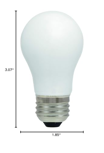 SYLVANIA LED TruWave Natural Series Ceiling Fan / Fixture Light Bulb, 60W A15 Soft White Medium Base, Dimmable, Frosted - 2 Pack