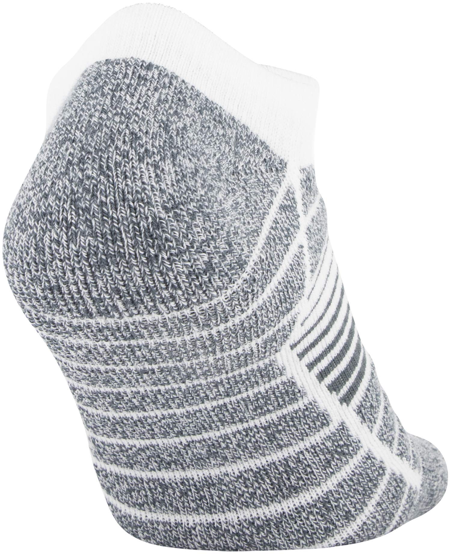 Under Armour Adult Elevated Performance No Show Socks, 3-Pairs , White , Medium