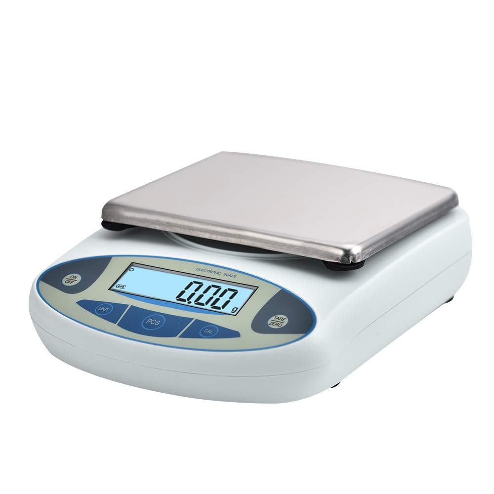 SEAAN Digital Lab Analytical Balance Electronic Scale 0.01/5000 Gram Scale Laboratory Kitchen Balance Scale Precision Balance Digita Weight 0.01g Jewelry Gold Scale