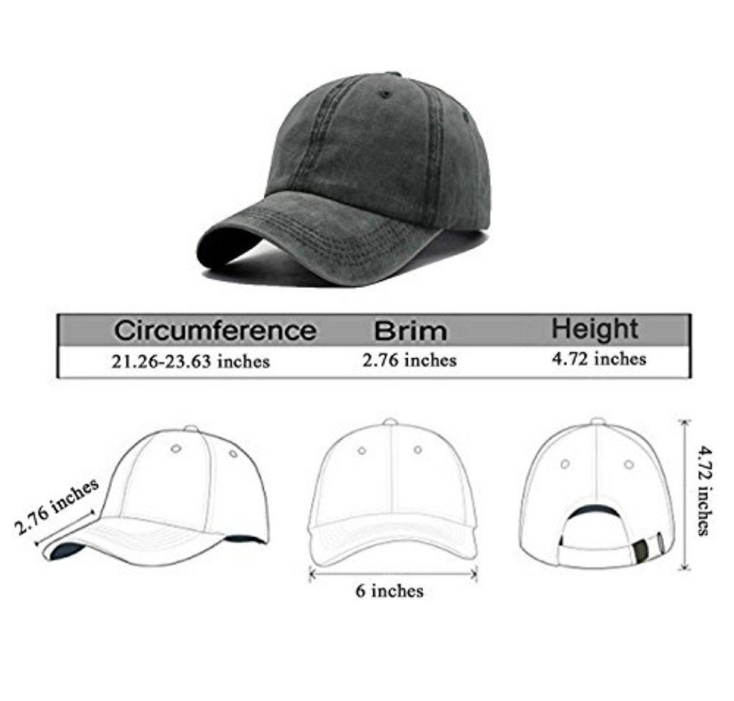 Splash Brothers Customized Unisex Dog Mom Vintage Jeans Adjustable Baseball Cap Cotton Denim Dad Hat Black