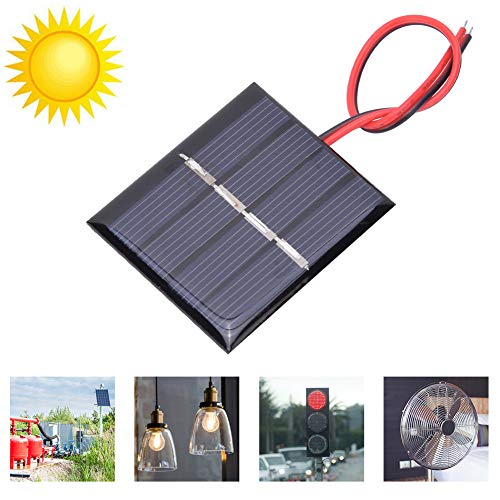 Srliya Charger polysilic 13×11×1 4pcs 0.36w 2v Solar Panel Charging Power Board and Electronic line for Small Power appliances