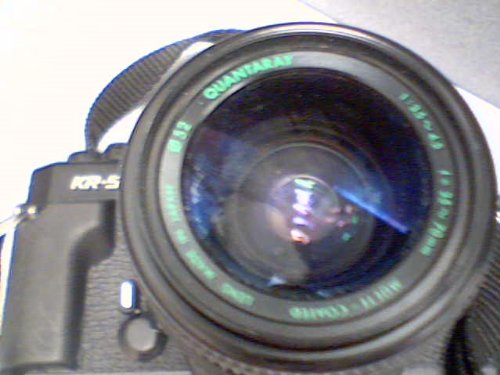 Ricoh KR-5 Super II SLR 35mm Film Camera w/ Quantaray Lens Attached Quantaray 1:3.5~4.5 f=35~70mm Multi-Coated Lens (052)(Camera & Lens Version)