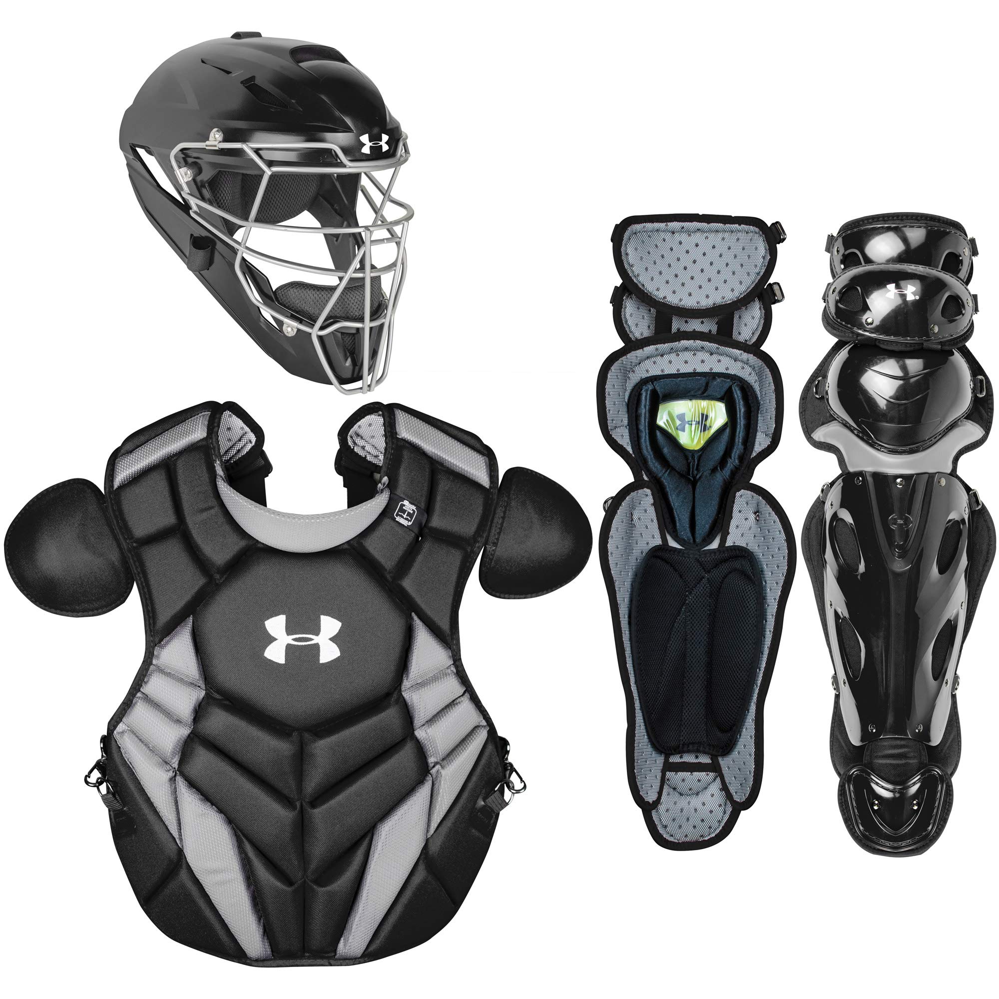 Under Armour UACKCC4-APBK UA Pro Series/Catching Kit/Adult UAhg3A / UAcpcc4-Ap / UAlg4-Ap Meets Nocsae Chest Protector Standard (Nd200) BK