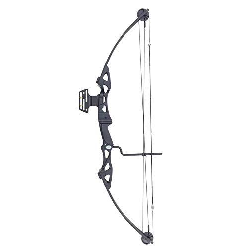 Siege SAS 55 lb 29'' Compound Bow w/ 5-Spot Paper Target, Black w/Package