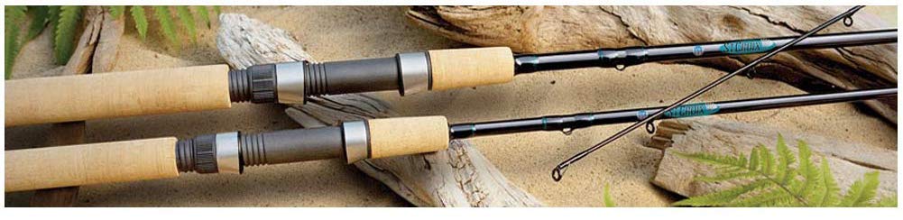 St. Croix Rods Premier Spinning Rod, Classic Black Pearl, 6'6"