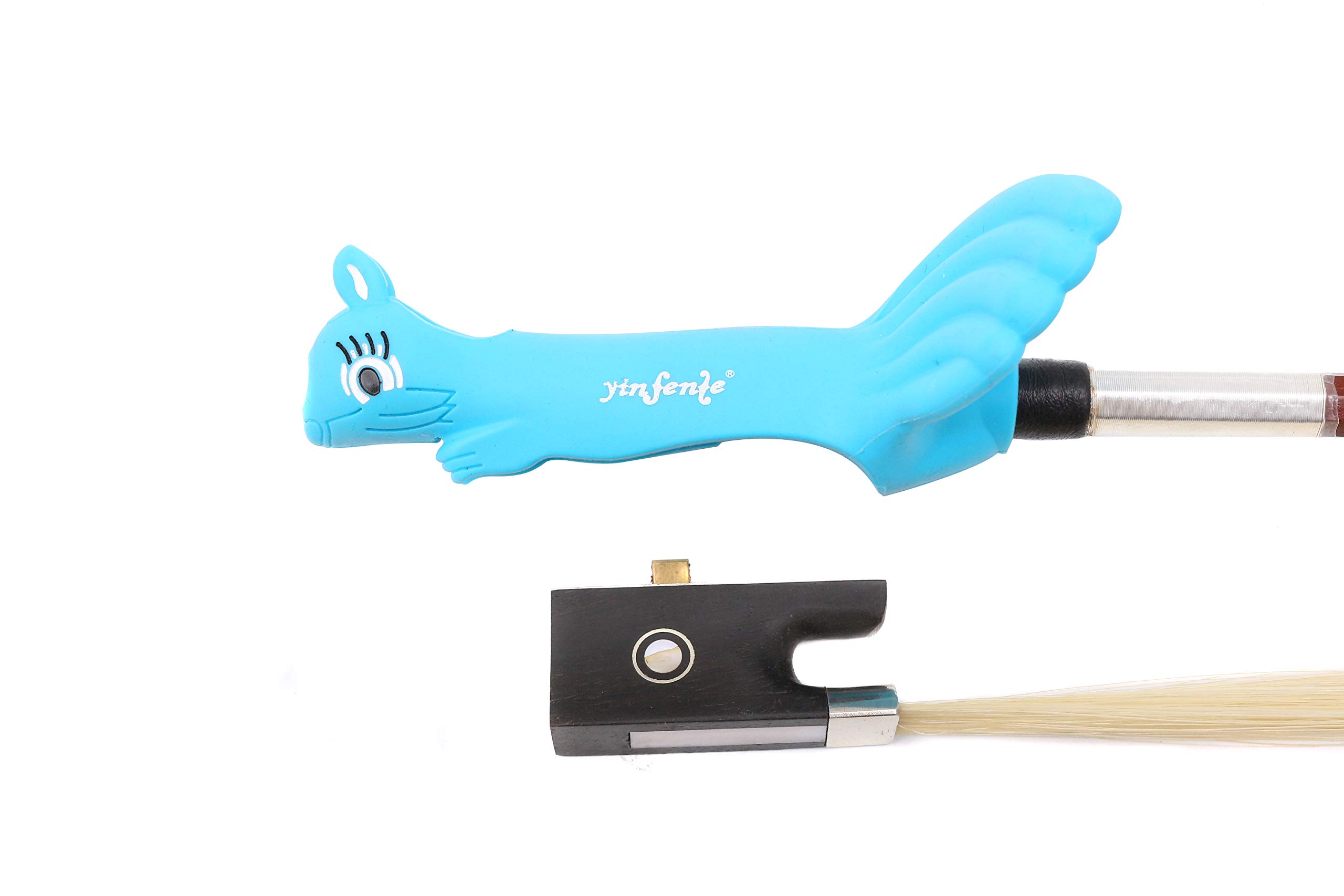 Yinfente 1pc Hold Violin Bow Holder Hold Violin/Viola Bow Teaching Aid Violin Bow Grip Learn Violin Beginner Corrector Bow Straightener Soft protect finger