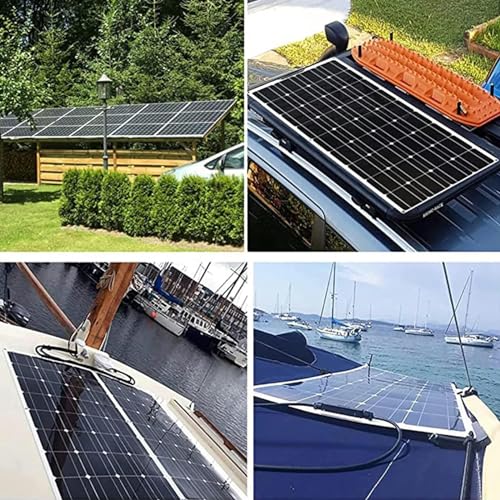 Shykey Flexible Solar Panel Kit,600W 18V Monocrystalline Solar Kit Off Grid Kit 2 * 300W Solar Power Kit with 40A Controller,for RV Battery Boat Caravan