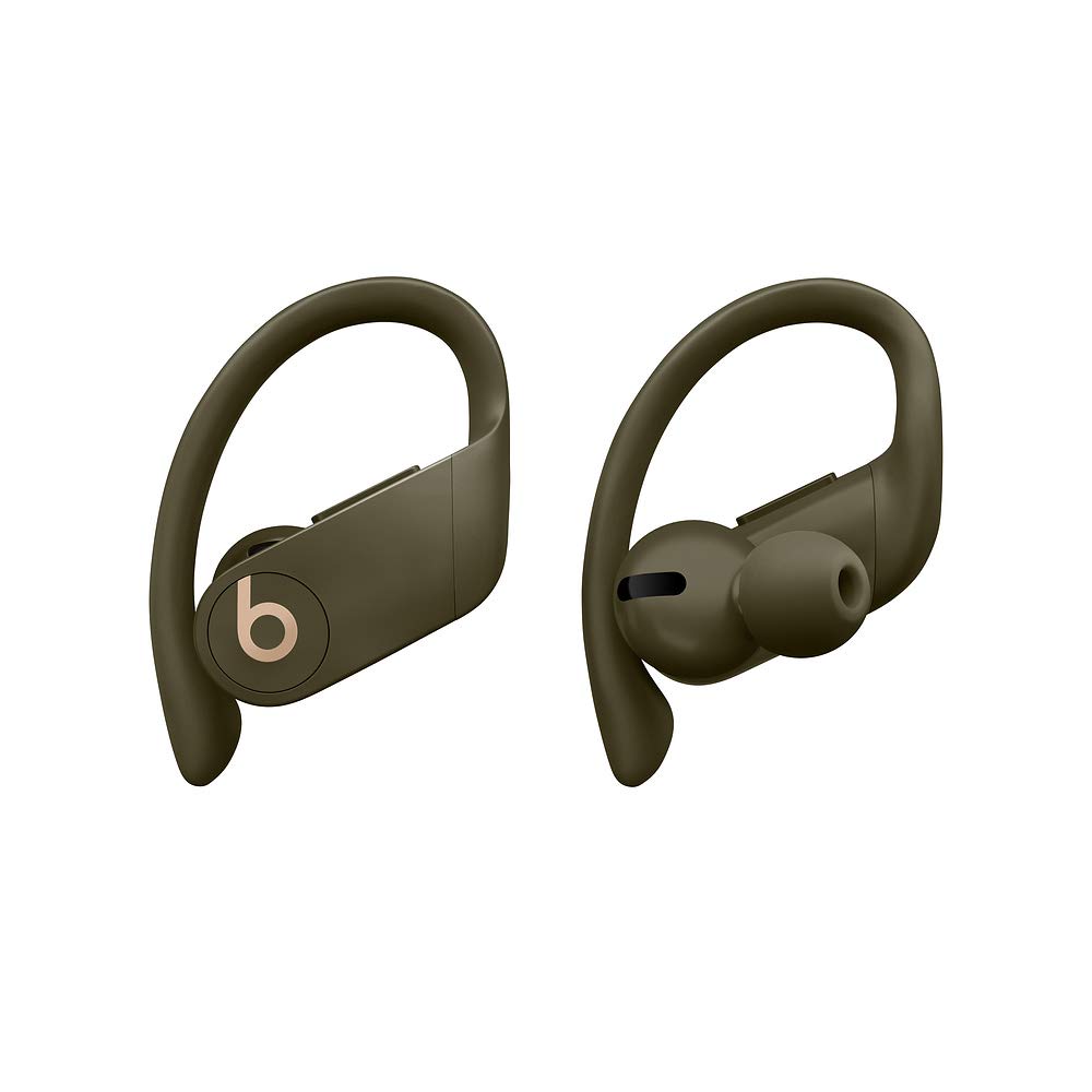 PowersBeatsPro - Totally Wireless Earphones with Charging case and Lightning to USB-A Charging Cable (Moss)
