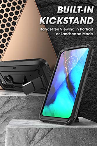 SUPCASE Unicorn Beetle Pro Series Case for Moto G Stylus 2020 [Not Fit 2021/2022 Version], Built-in Screen Protector Full-Body Rugged Holster & Kickstand Case (Black)