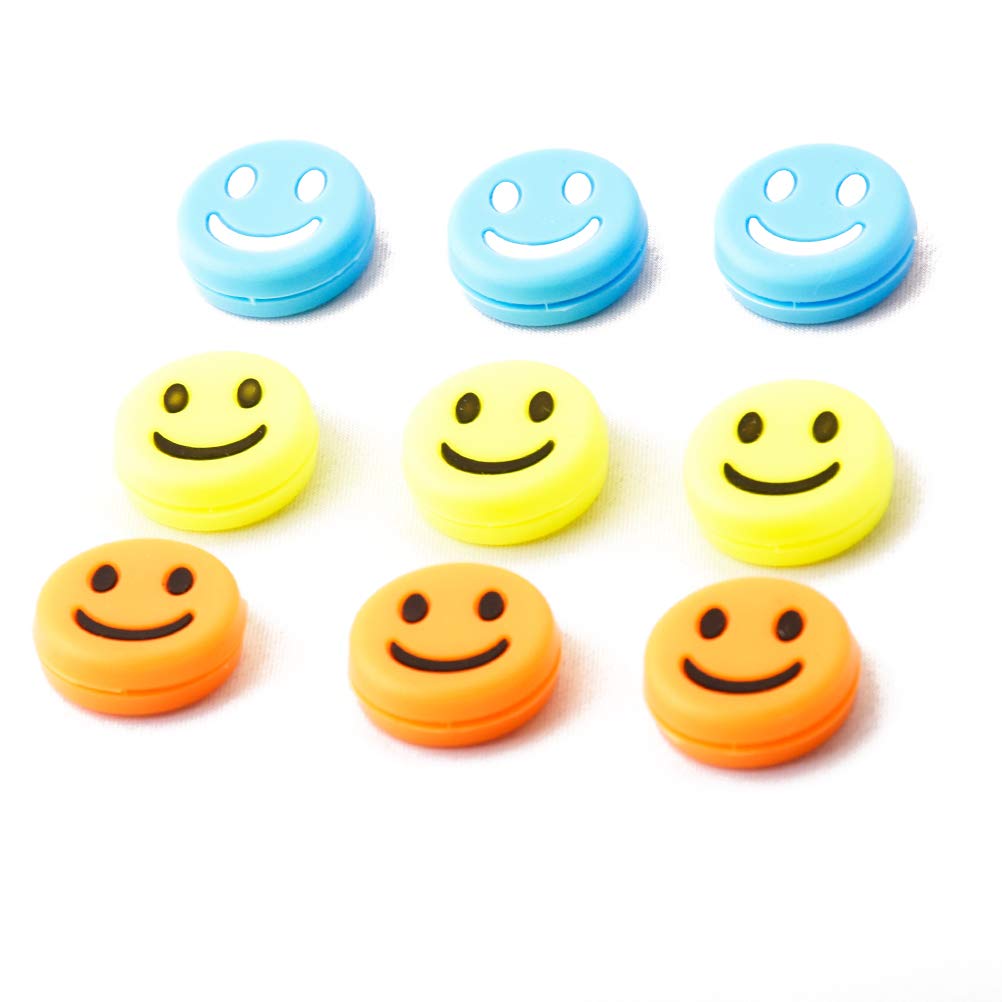POWERTI Tennis Vibration Dampener-Set of 12-Shock Absorber for Tennis Strings,Premium-Durable & Long-Lasting(Yellow,Blue,Orange and Red)