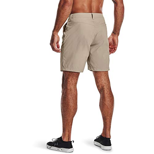 Under Armour Fish Hunter 8-inch Cargo Shorts, City Khaki (299)/Summit White, 34
