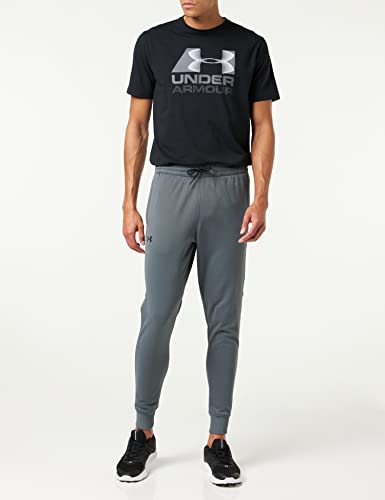 Under Armour Men's Armour Fleece Joggers , Pitch Gray (012)/Black , Small