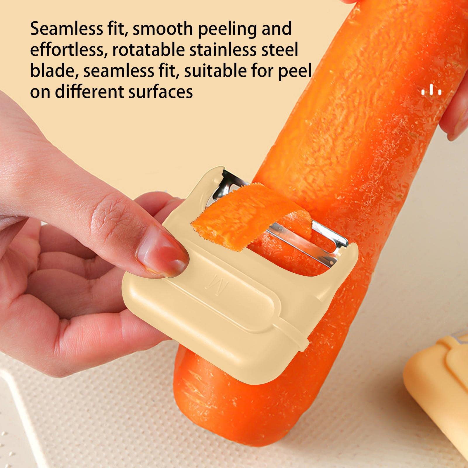 Vegetable Peeler, Vegetable Chopper, Manual Magnetic Peeler for Vegetable, Kitchen Multifunctional Vegetable Cutter, Kitchen Gadget for Peeling Zucchini, Carrots, Potatoes, Tomatoes, Peaches, Plums