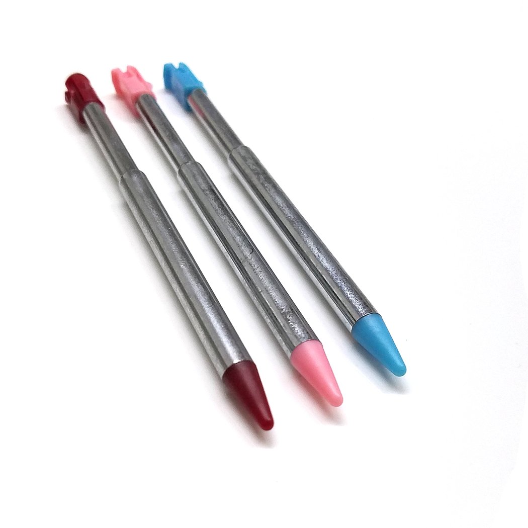 Retractable Replacement Metal Stylus Touch Pen Compatible 3DS/3DS XL/3DS LL Pack of 10