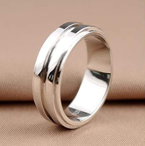 XCFS Unisex Dean winchester ring Stainless Steel The Super nature Dean's Smooth Band Rings,Size 6-12