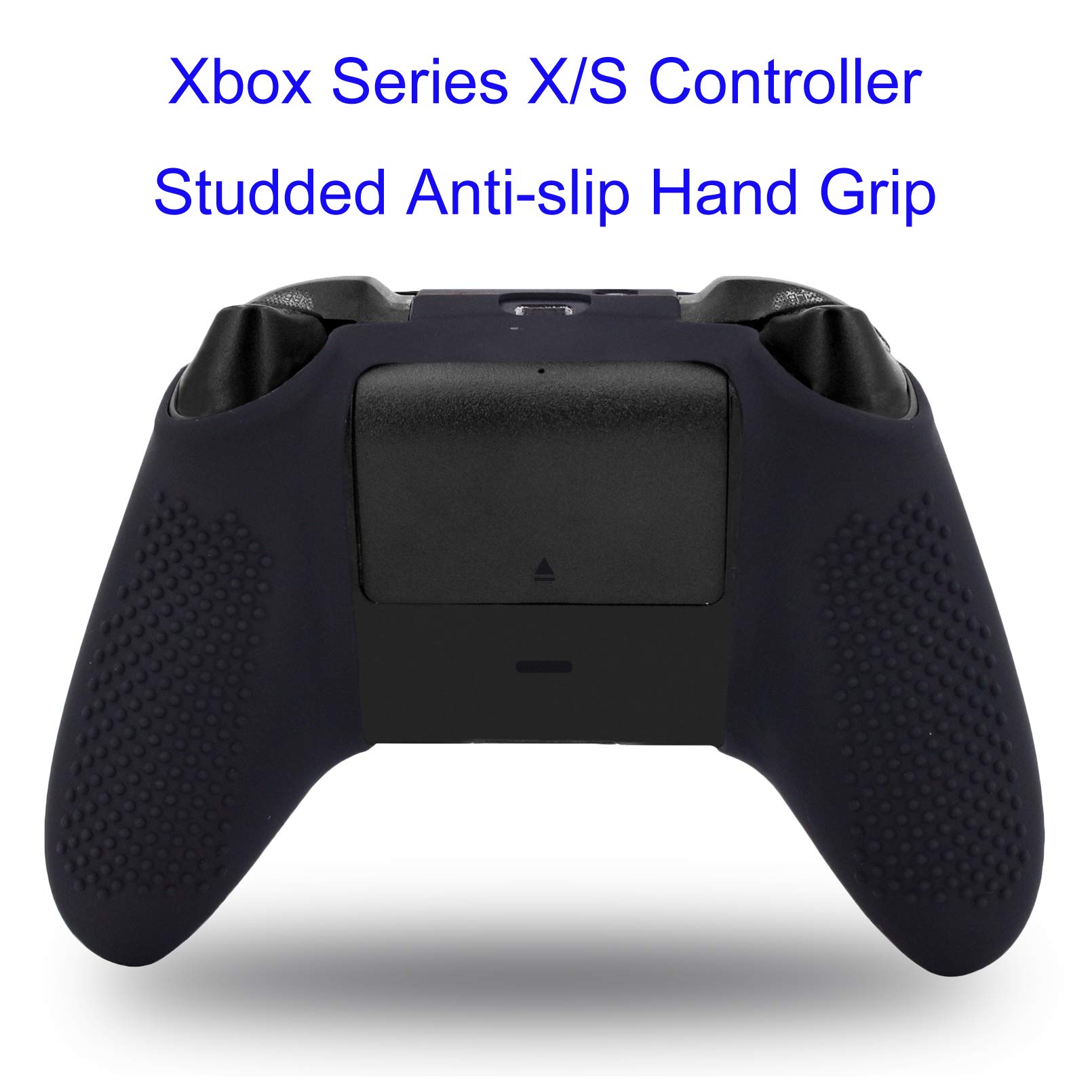 Skin for Xbox Series X/S Controller-Hikfly Silicone Cover Case for Xbox SX Controller Grips,Non-Slip Sleeve for Games Controller -1x Skin with 10 x Thumb Grip Caps(WhitePuke)