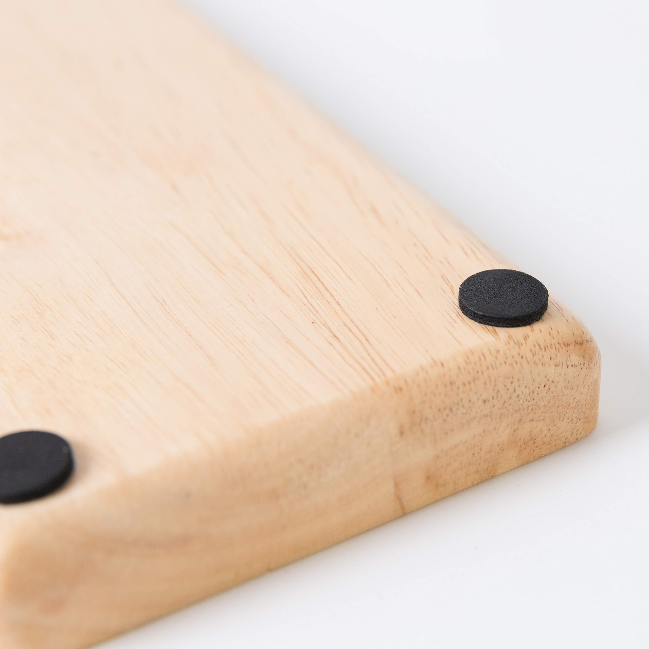 Wooden Egg Tray, Rubber Wooden Egg Holder, 12 Egg Holes for Display or Storage in Kitchen Refrigerator