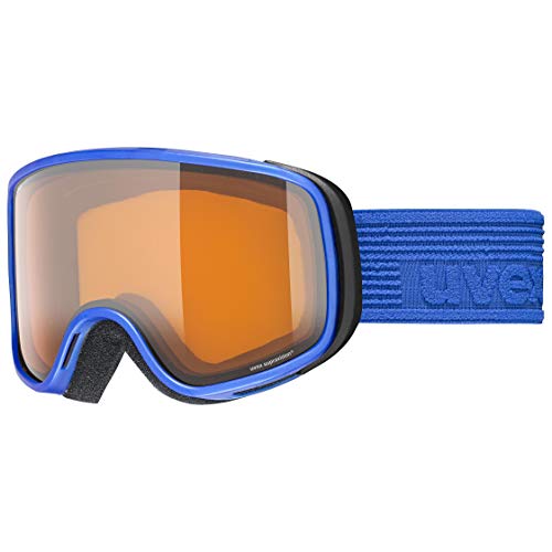 Uvex unisex children, scribble LG ski goggles blue/lasergold-clear
