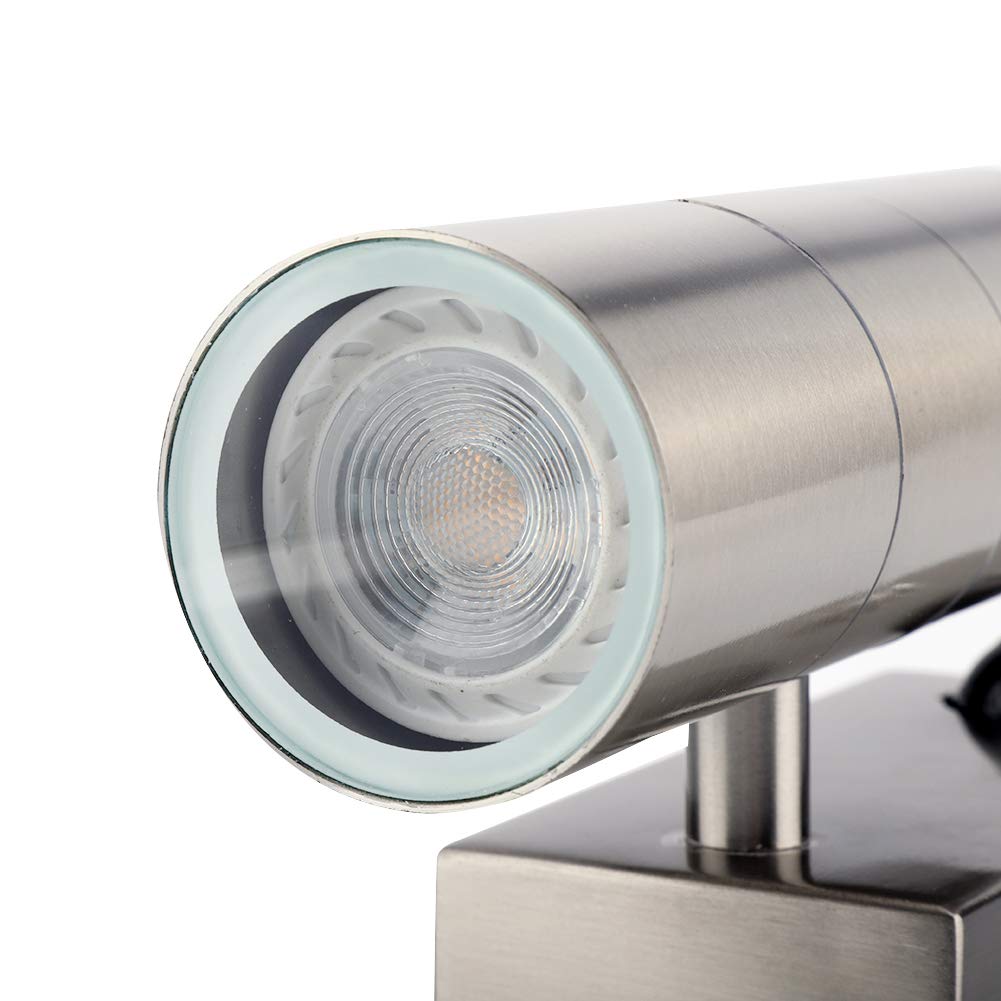Up and Down Wall Light, LED Aluminum Waterproof Wall Lamp Human Body Infrared Sensor PIR Wall Lights for Indoor Outdoor Home Garden Lawn