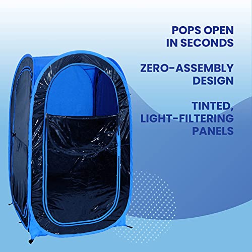 Under the Weather PrivacyPod 1-Person Pop-Up Weather Pod, Protection from Cold, Wind and Rain with Added Privacy - Royal Blue