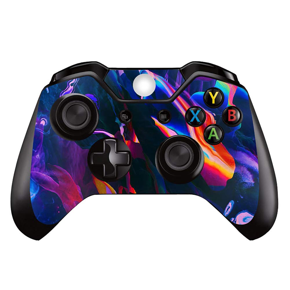 UUShop Vinyl Skin Sticker Protector for Microsoft Xbox One Controller Joystick Splatter Lines