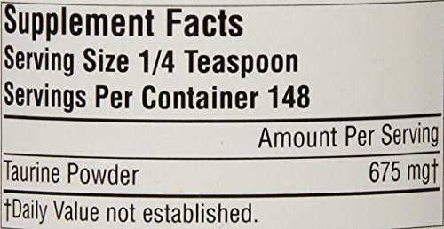 Source Naturals Taurine Powder, Calming Neurotransmitter, 100 Grams (Pack of 3)