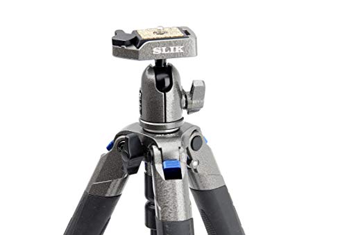 Slik Sprint Mini III Tripod with Ball and Socket Head - Grey Metallic, Black