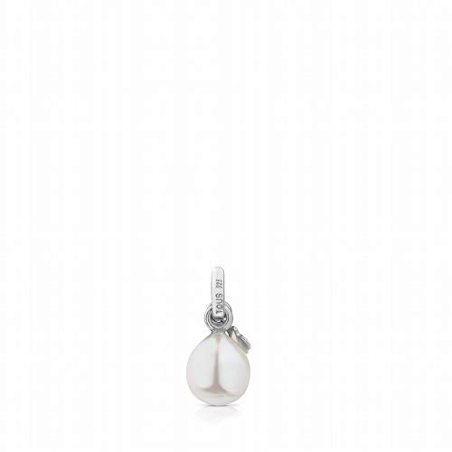 TOUS Sterling Silver Pendant for Women with Pearl, Size: 0.9-0.95 cm, Tiny Collection