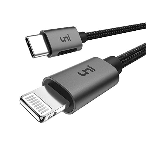 uni USB-C to Lightning Cable (6FT MFi-Certified), Braided Nylon Lightning Cable, Fast Charging Lightning Cable Competible with iPhone 14 Pro Max 13 12 11 X XS XR, iPad Air 5, AirPods Pro, and More
