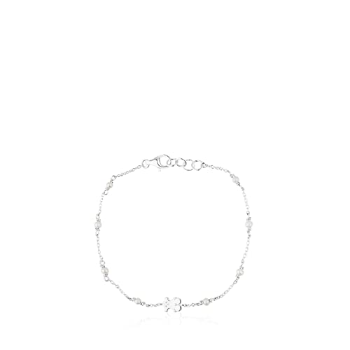 TOUS Super Power Bracelet in Sterling Silver with White Chinese Freshwater Cultured Pearls 0.0-5.0 mm