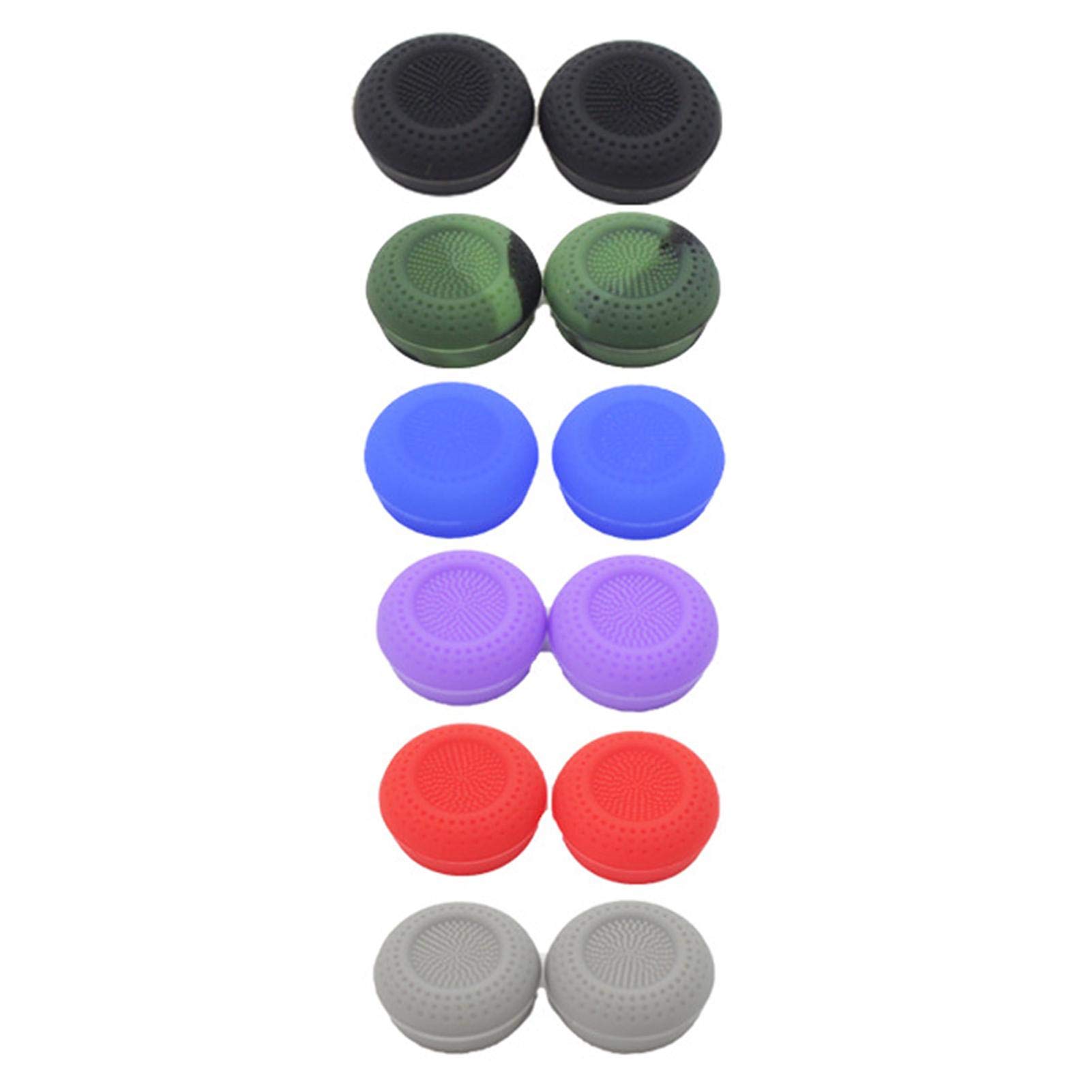 Silicone Thumbstick Caps for Oculus Quest 2 VR, Touch Controller Accessories Replacement Parts Soft Thumb Grip Cap Cover Multiple Colour, Silicone VR Protect Cover Anti-Skid Cap