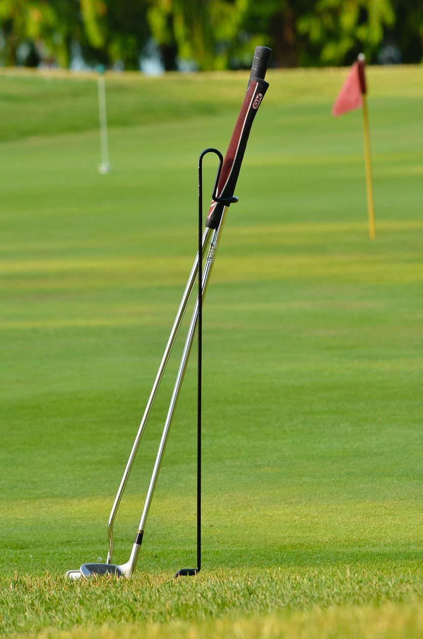 Stepkick Caddy by Bronwcyk - The World's Premier Golf Club Stand. Watch Video. (Black)
