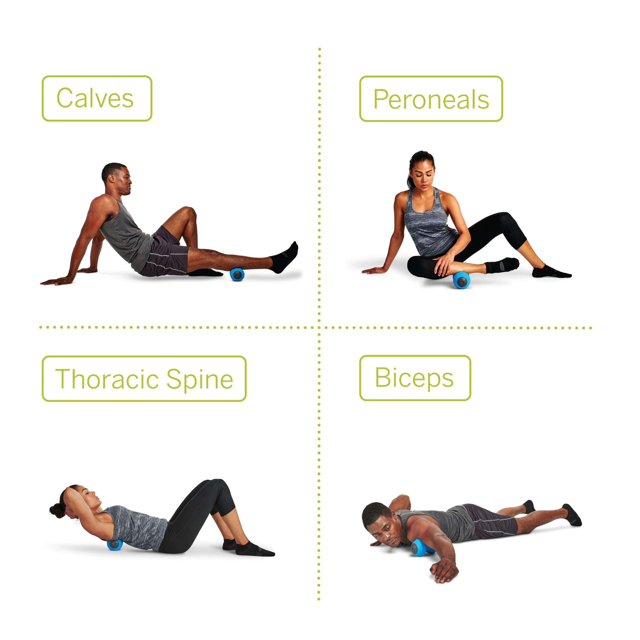 Trigger Point Performance TriggerPoint CHARGE VIBE Three-Speed Ridged Vibrating Portable Foam Roller